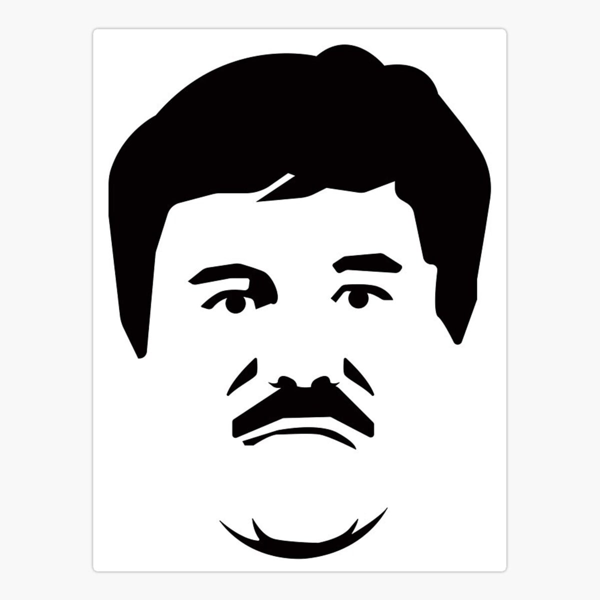 Maneki El Chapo (Cartoon) Sticker, Phone Decal Water Bottle Stickers ...