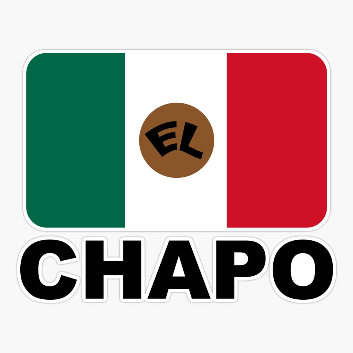 Maneki El Chapo Sticker, Phone Decal Water Bottle Stickers Car Decals ...