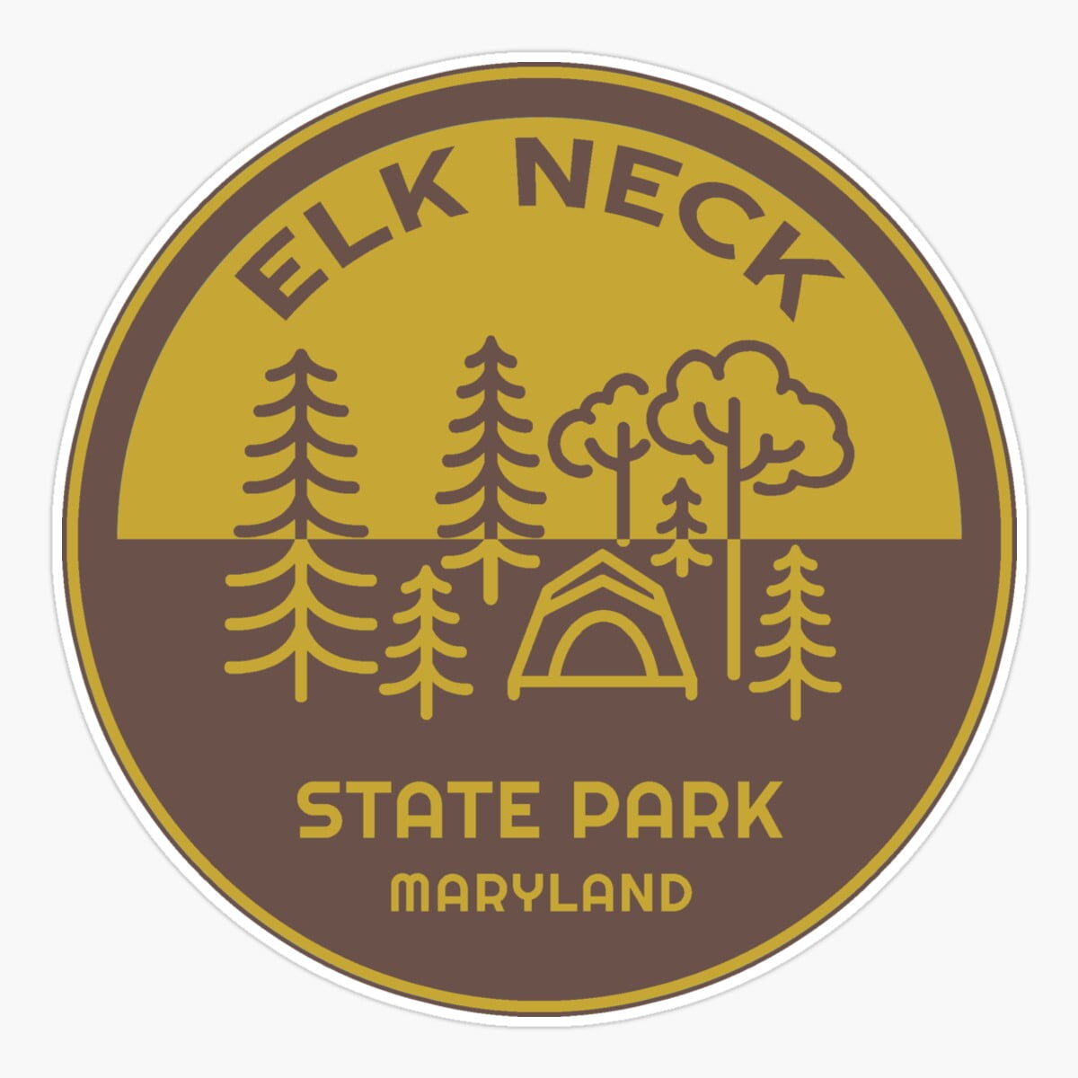 Maneki Elk Neck State Park Hal Logo Er, Phone Decal Water Bottle ...