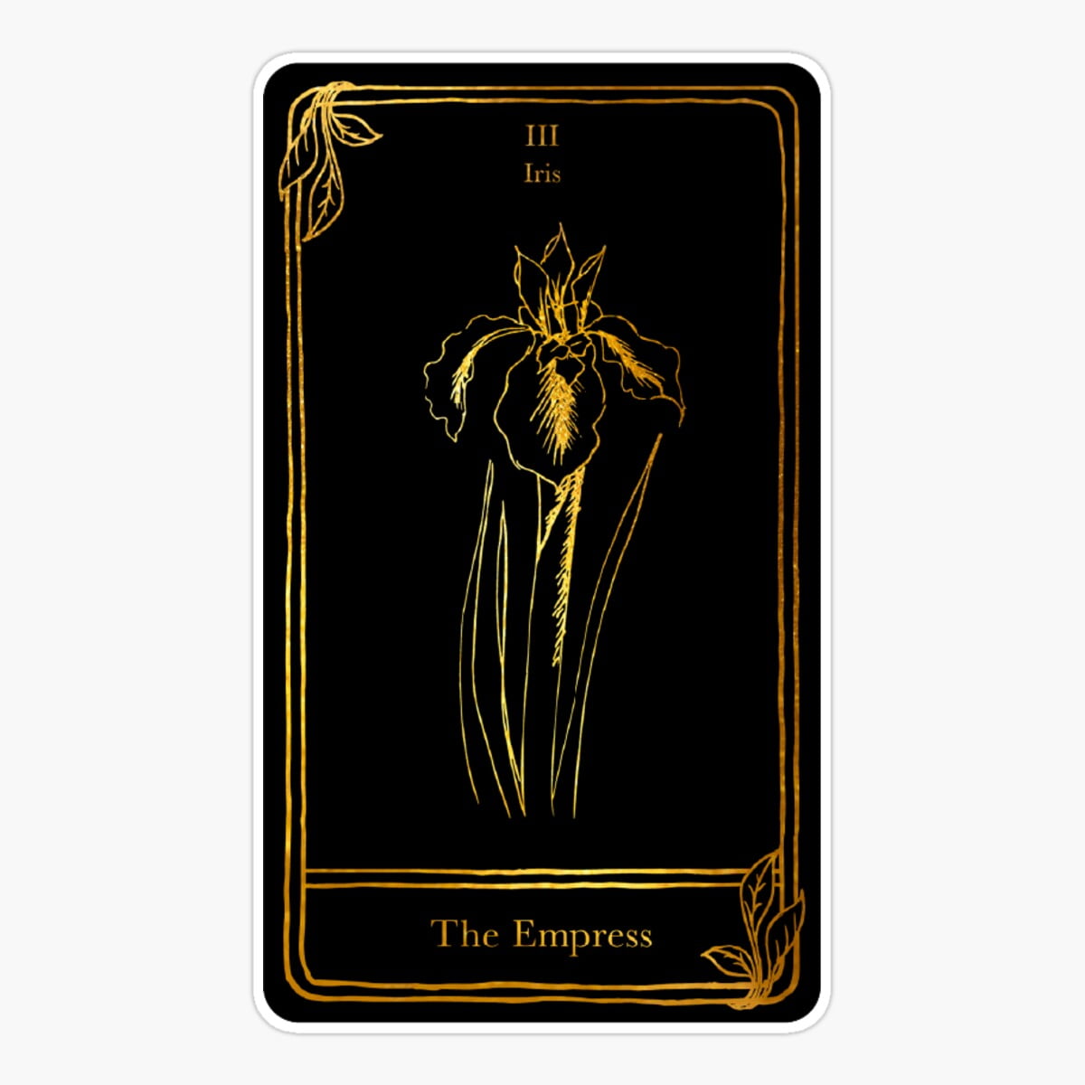 Maneki The Empress Tarot Card Er | Iris, Botanical, Plant, Seedling ...