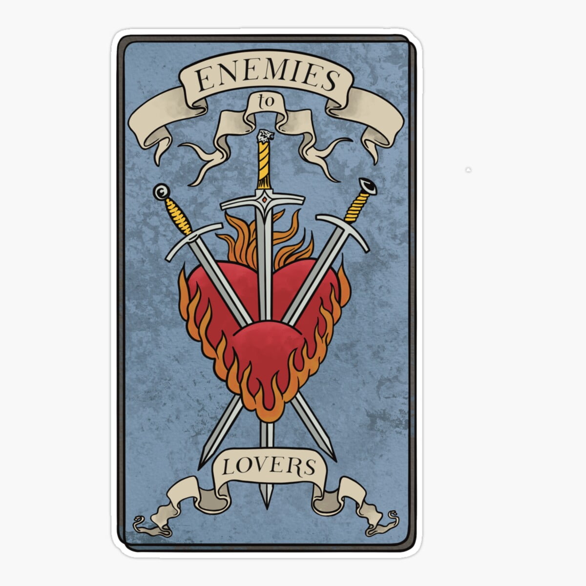 Maneki Enemies To Lover Trope Card Er, Phone Decal Water Bottle ...