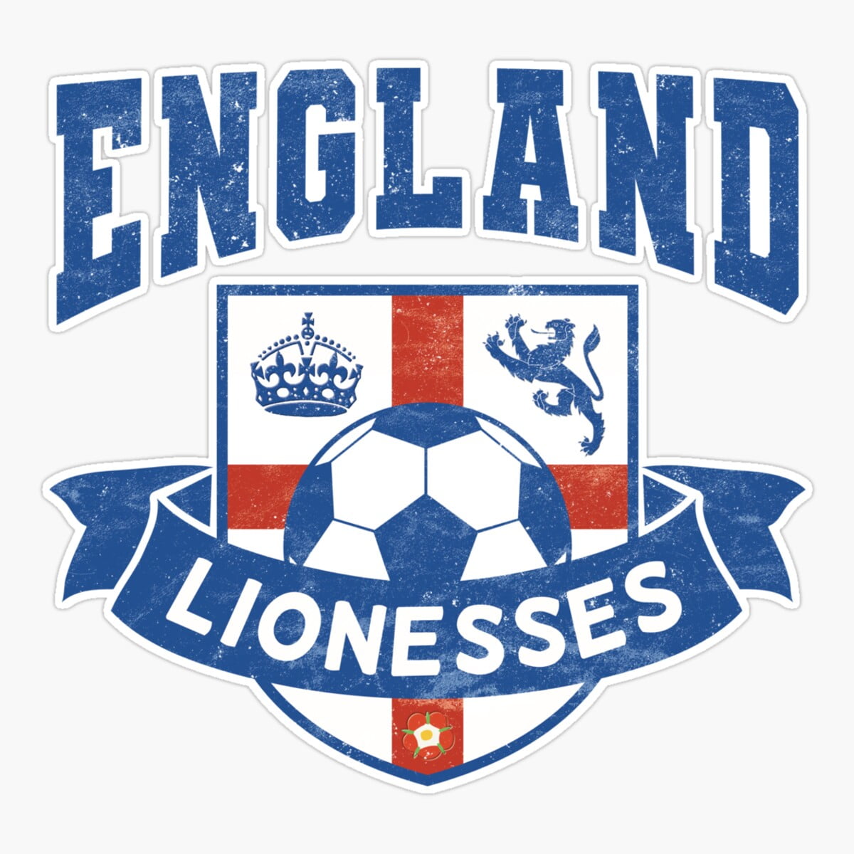 Maneki England Lionesses Football Badge (#04) Er, Phone Decal Water ...