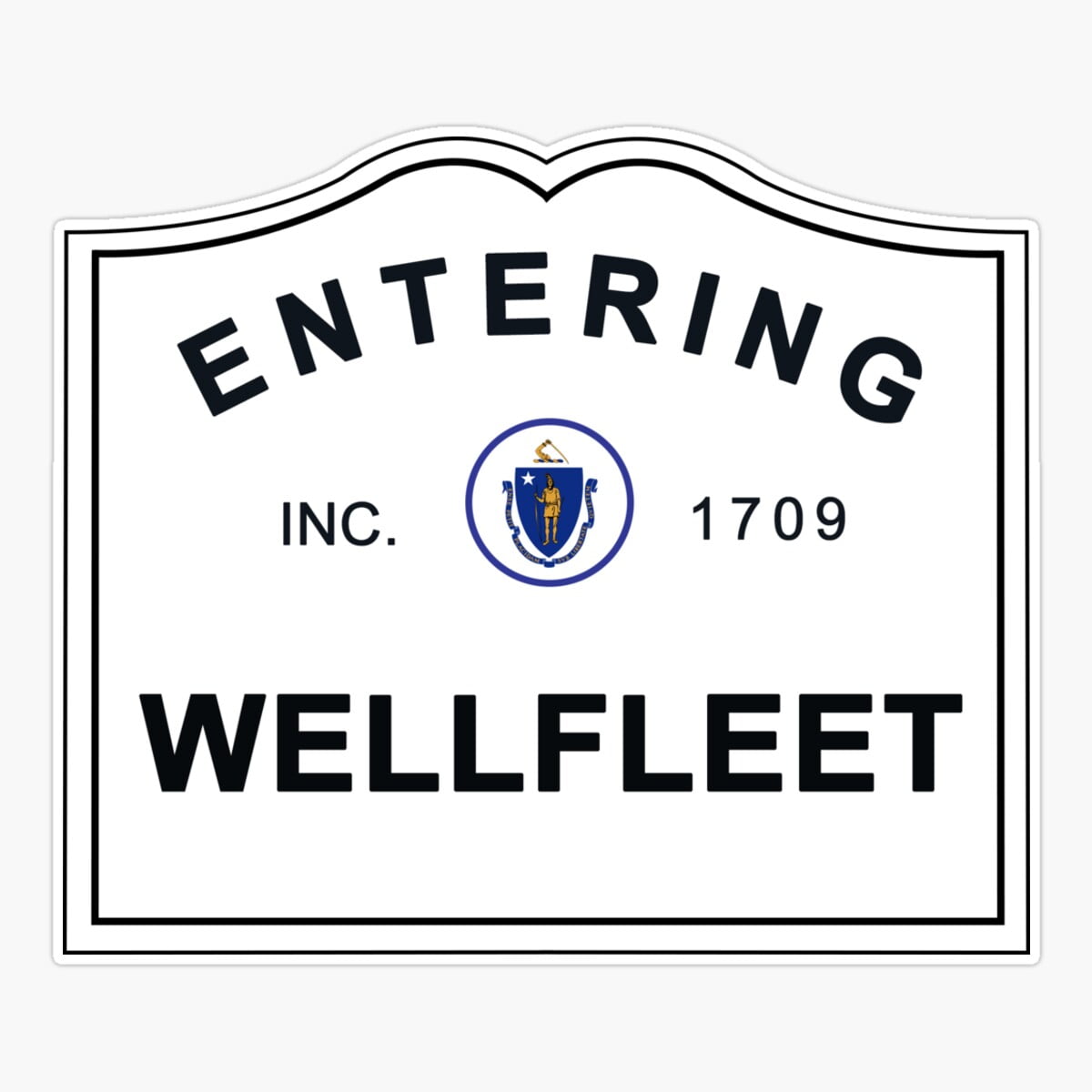 Maneki Entering Cape Cod Wellleet Inc 1709 Er, Phone Decal Water Bottle ...