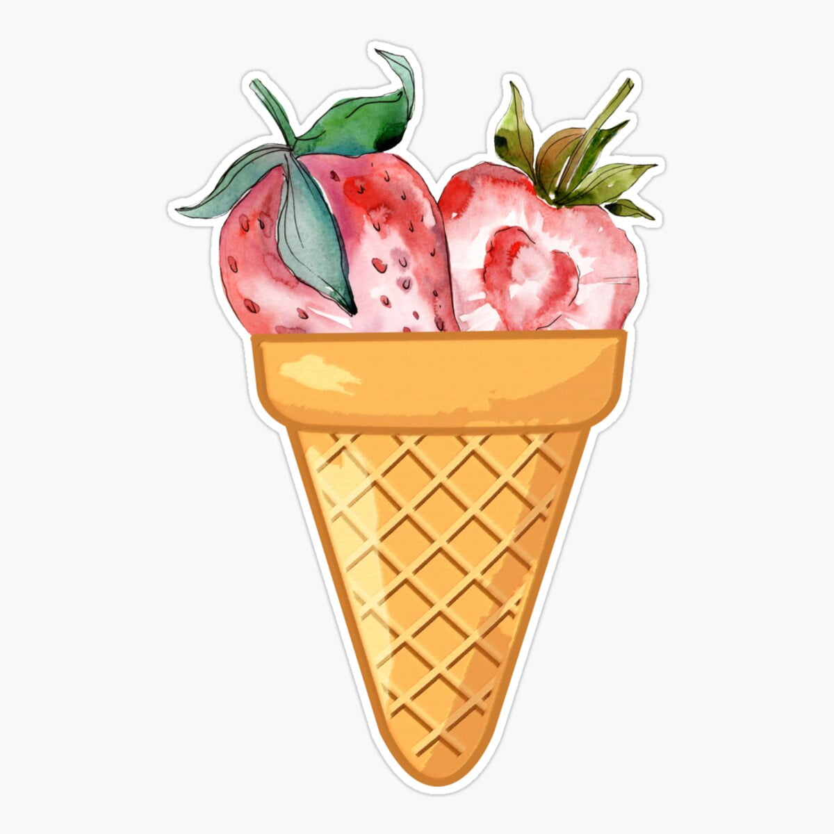 Maneki The Entire Fruit Collection - Strawberry Ice Cream - Funny Ice ...