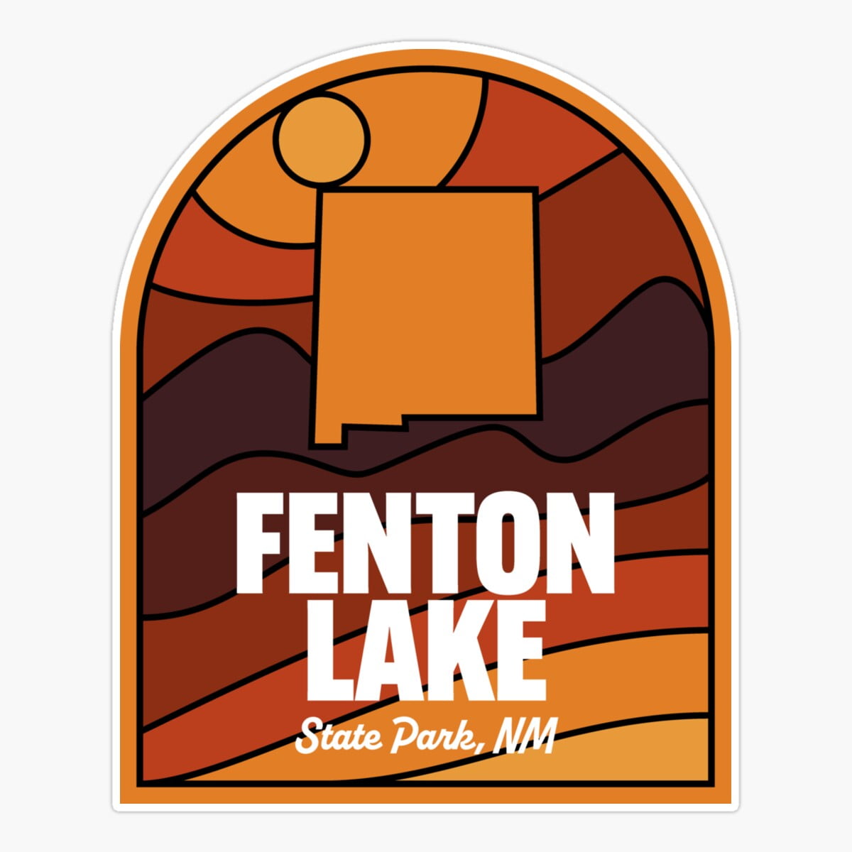 Maneki Enton Lake State Park New Mexico Sticker, Phone Decal Water ...