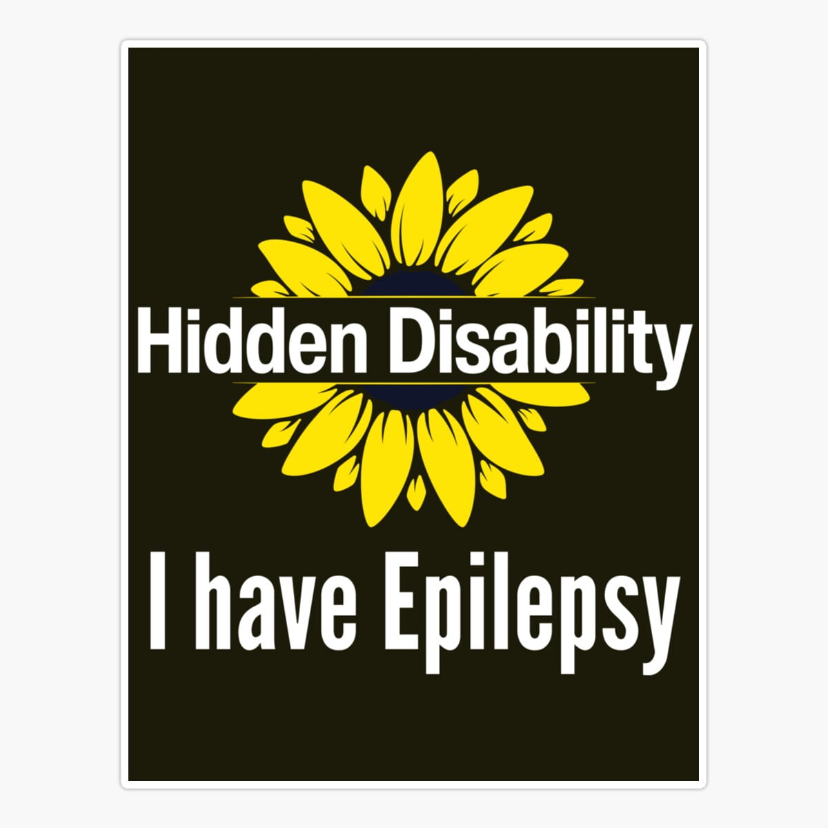 Maneki Epilepsy Awareness Hidden Disability Er, Phone Decal Water ...