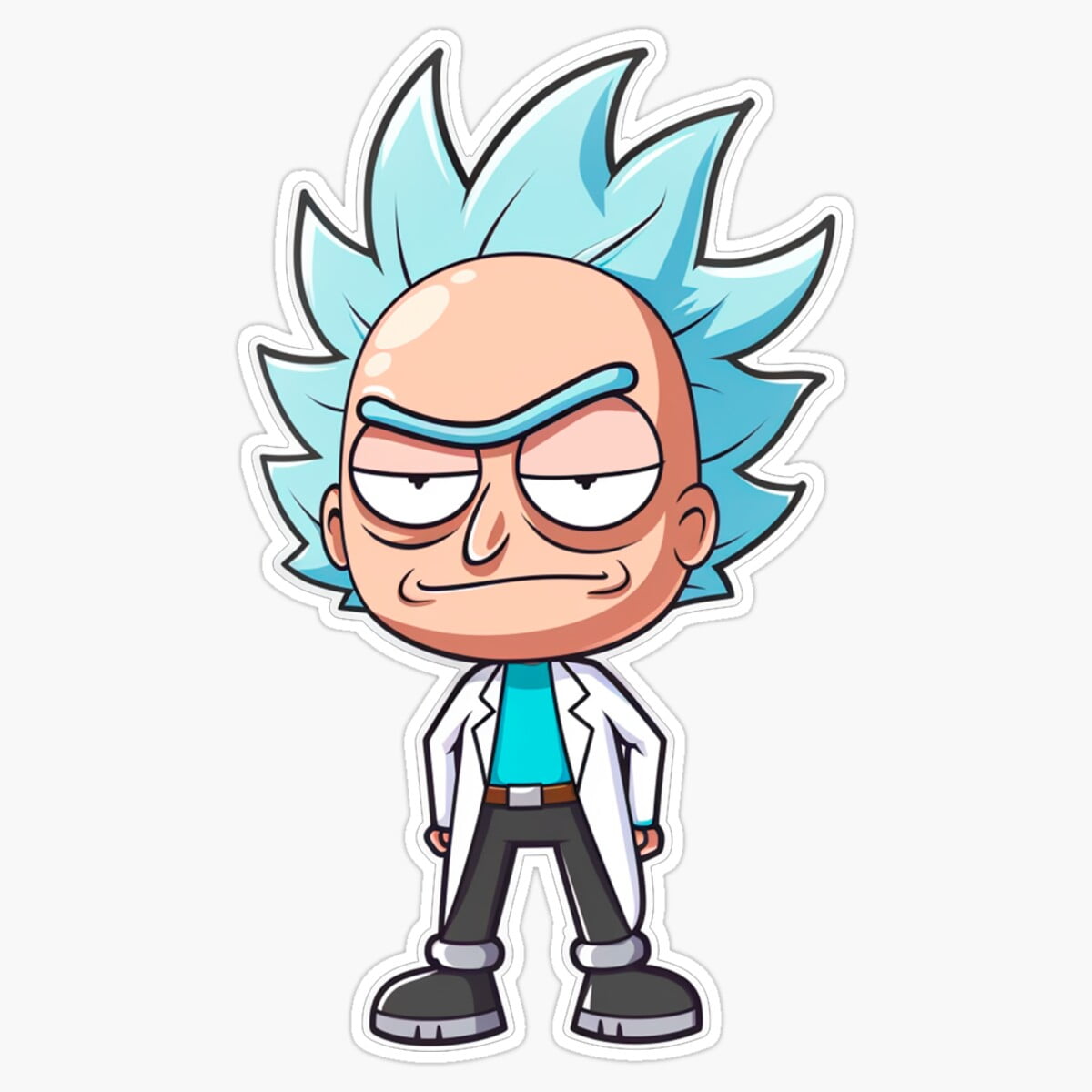 Maneki Er Rick Sanchez Er, Phone Decal Water Bottle Stickers Car Decals ...