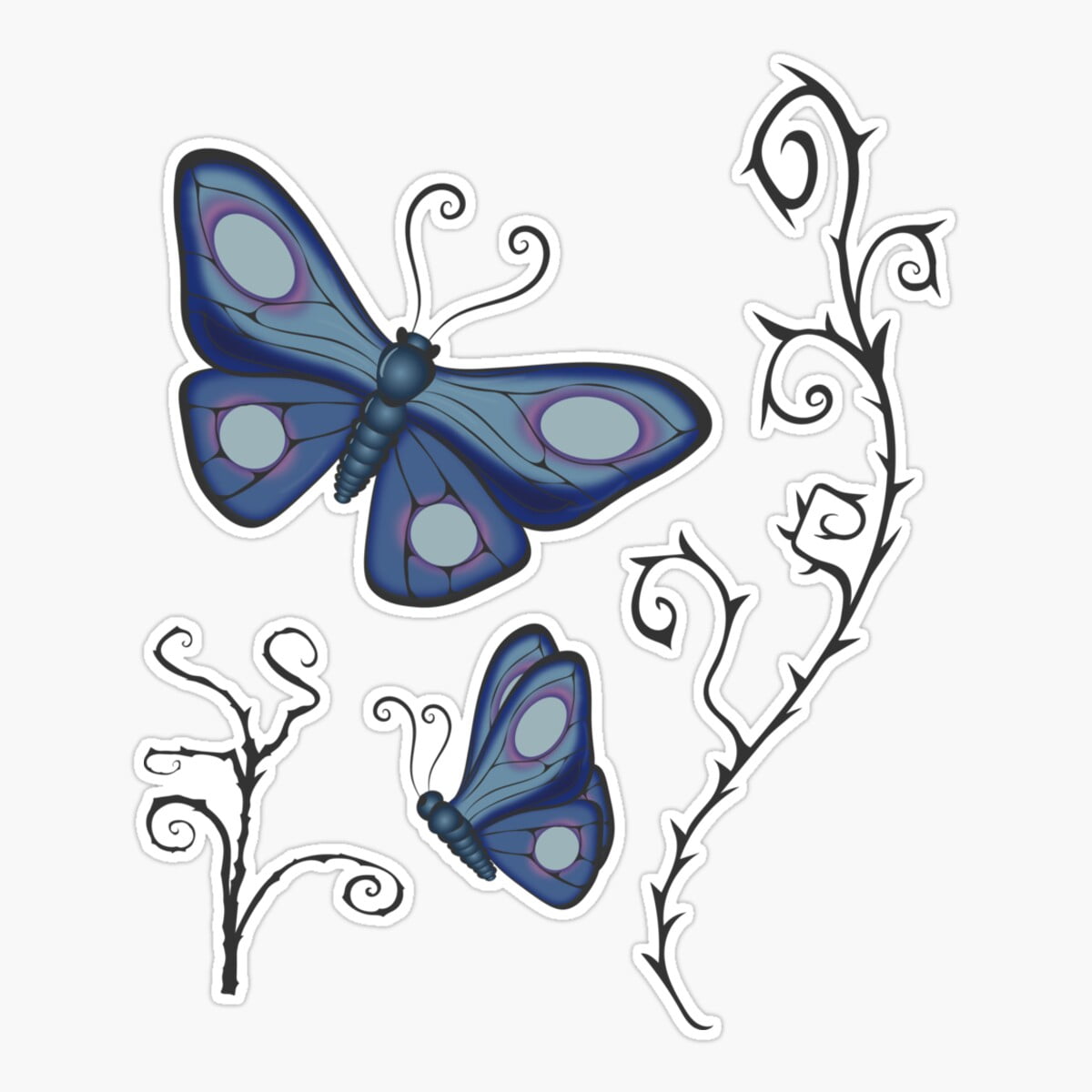 Maneki Er Sheet Corpse Bride - Erlies & Thorn Er, Phone Decal Water ...