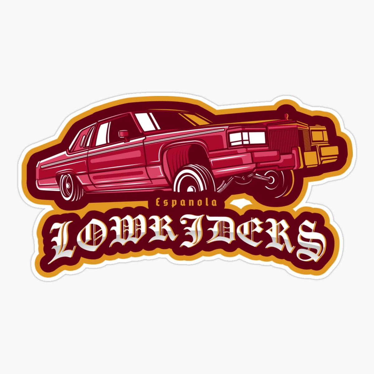 Maneki Espanola Lowrider Sticker, Phone Decal Water Bottle Stickers Car ...