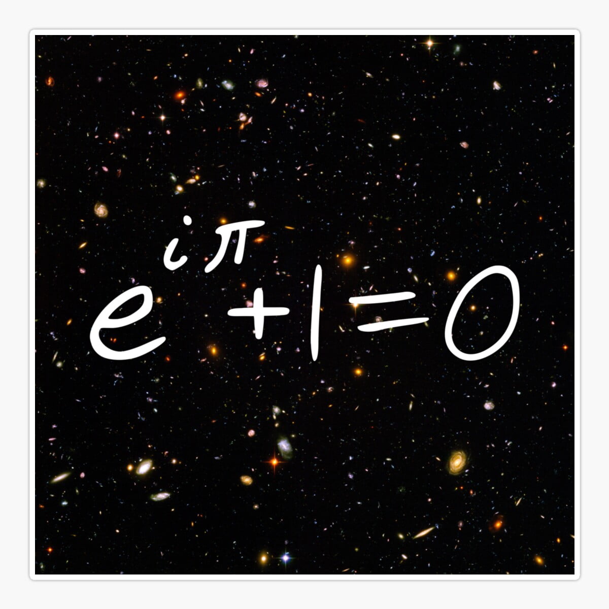 Maneki Euler Identity Hubble Deep Field Galaxies Er, Phone Decal Water ...