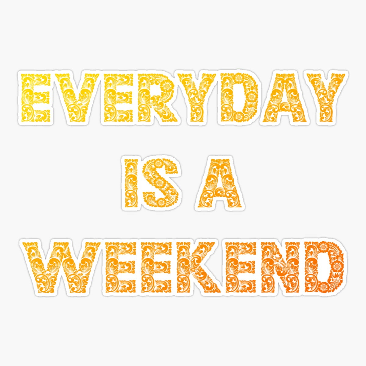 Maneki Everyday Is A Weekend - Warm Flover'S Er, Phone Decal Water ...