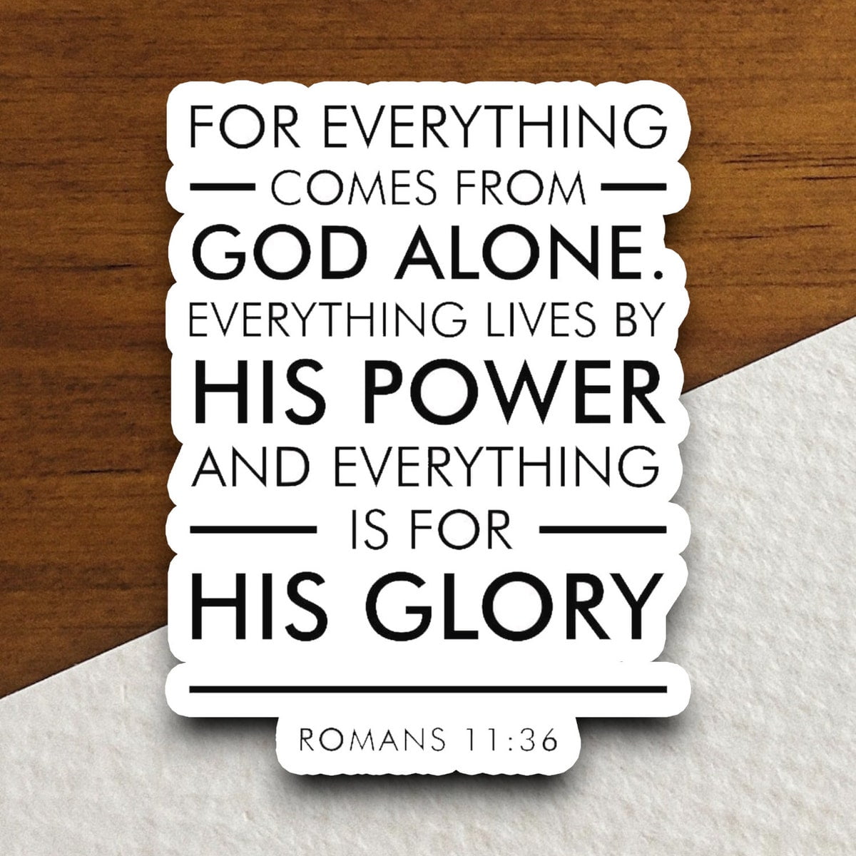 Maneki For Everything Comes From God Alone Sticker, Religious Sticker ...