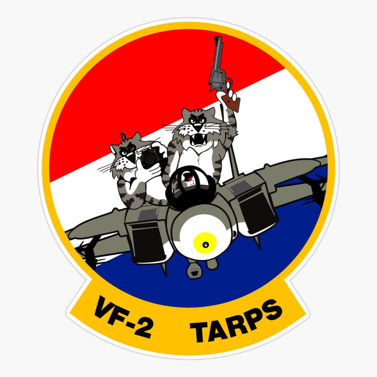 Maneki F-14 Tomcat - Vf-2 Tarps - Yellow - Clean Style Er, Phone Decal ...