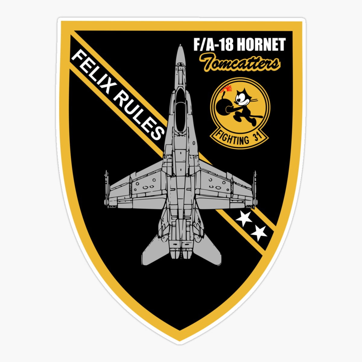 Maneki F/A-18 Hornet - Fighting 31 Tomcatters Er, Phone Decal Water ...