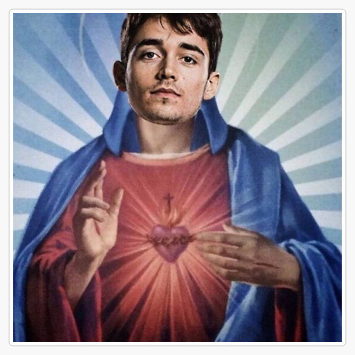 Maneki F1 Ferrari Charles Leclerc Er, Phone Decal Water Bottle Stickers ...