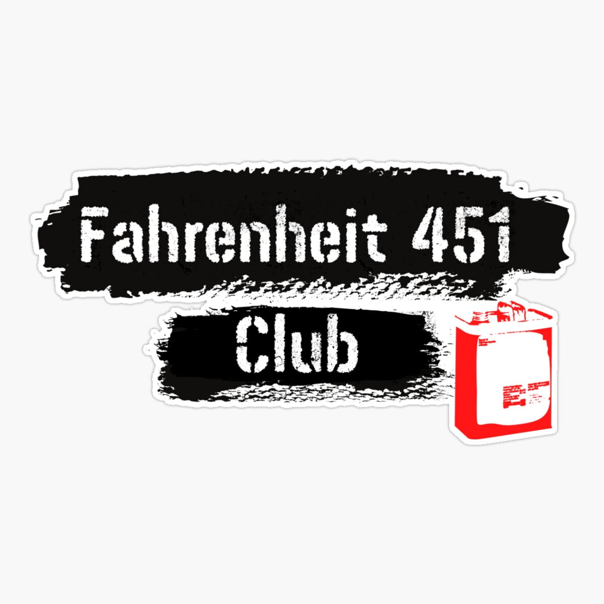 Maneki Fahrenheit 451 Club (The Banned Books Club) Er, Phone Decal ...
