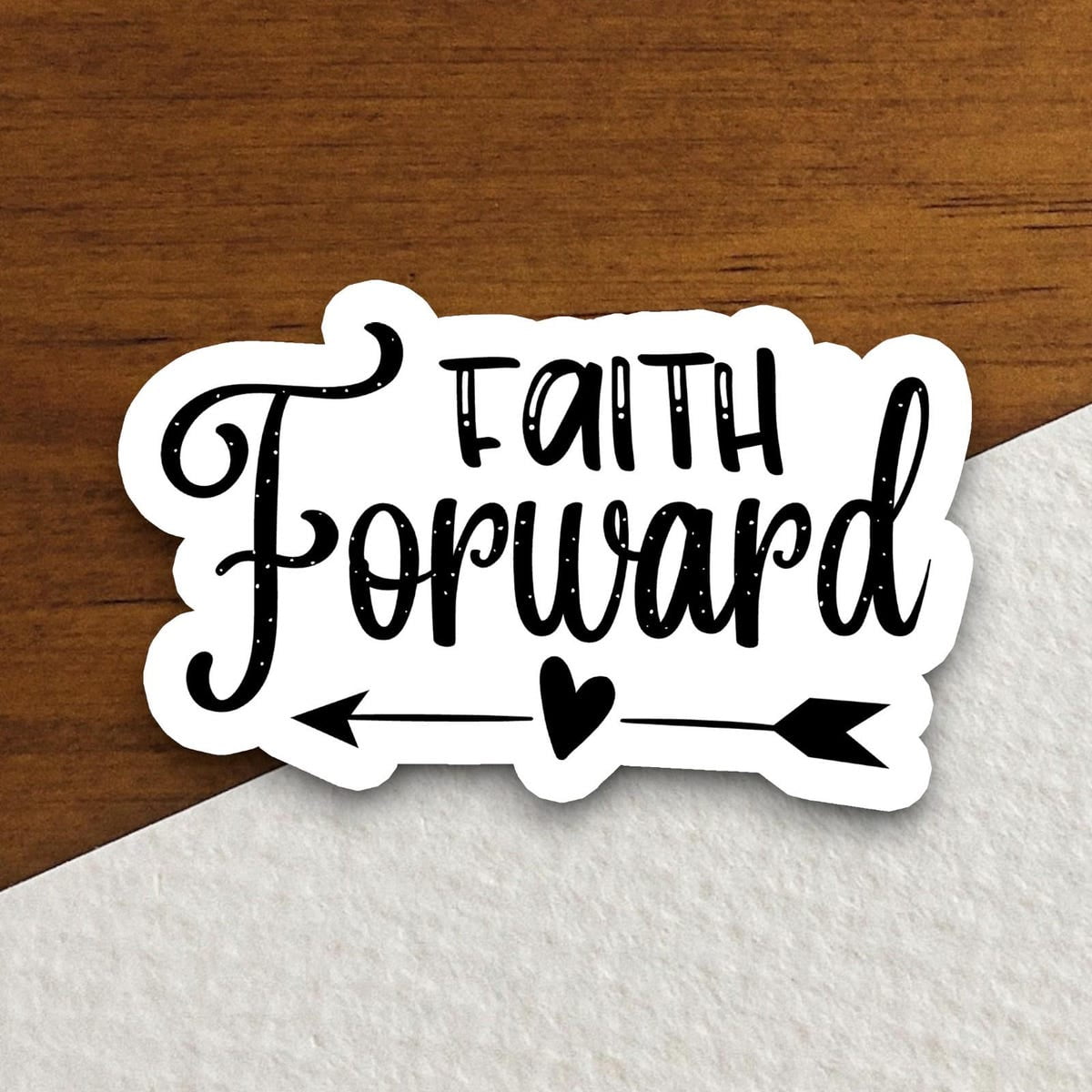 Maneki Faith Forward Sticker, Religious Sticker, Faith Sticker, Worship ...