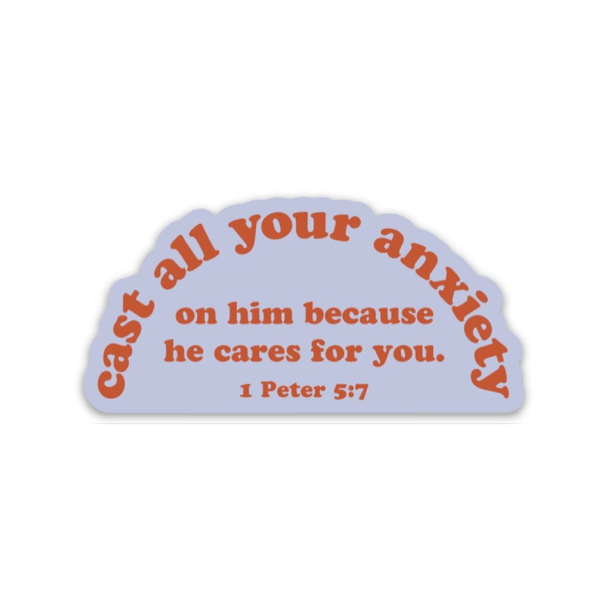 Maneki Faith Stickers Religious Stickers Christian Stickers 1 Peter 5:7 ...