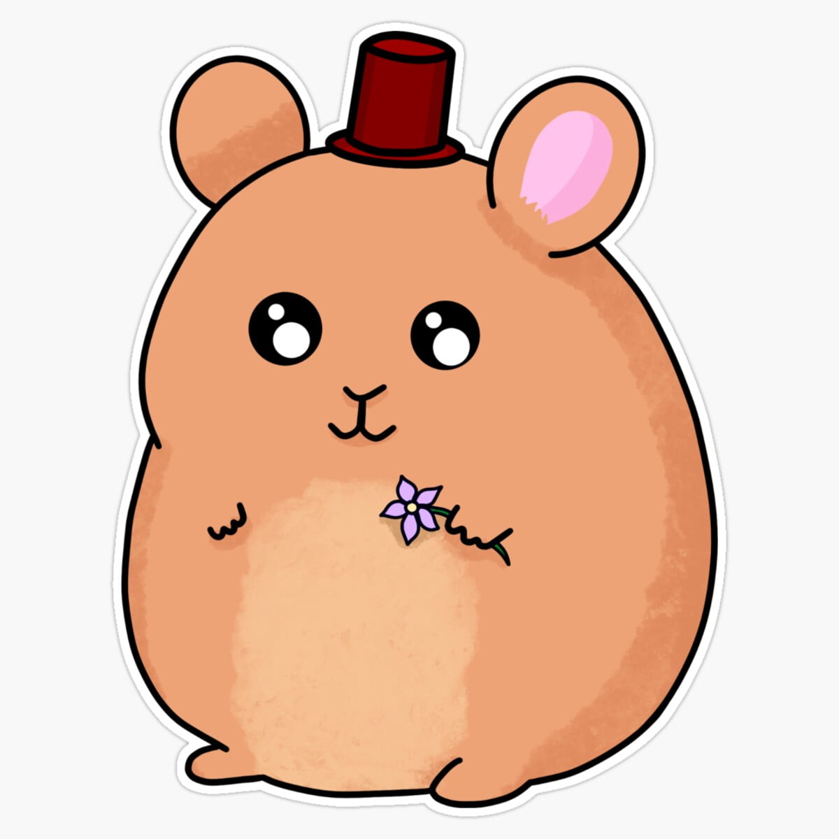 Maneki Fancy Hamster Er, Phone Decal Water Bottle Stickers Car Decals ...