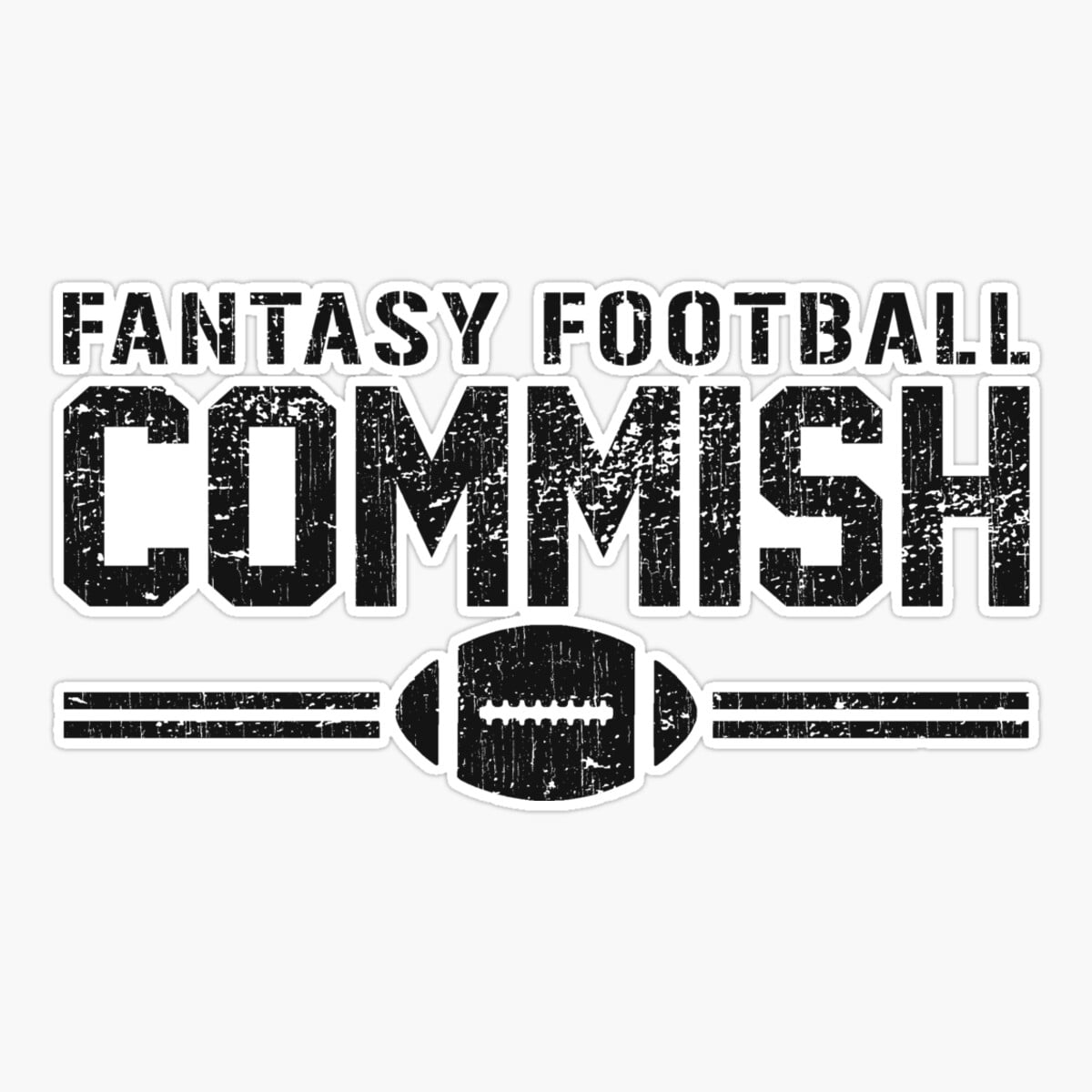 Maneki Fantasy Football Commish Er, Phone Decal Water Bottle Stickers ...