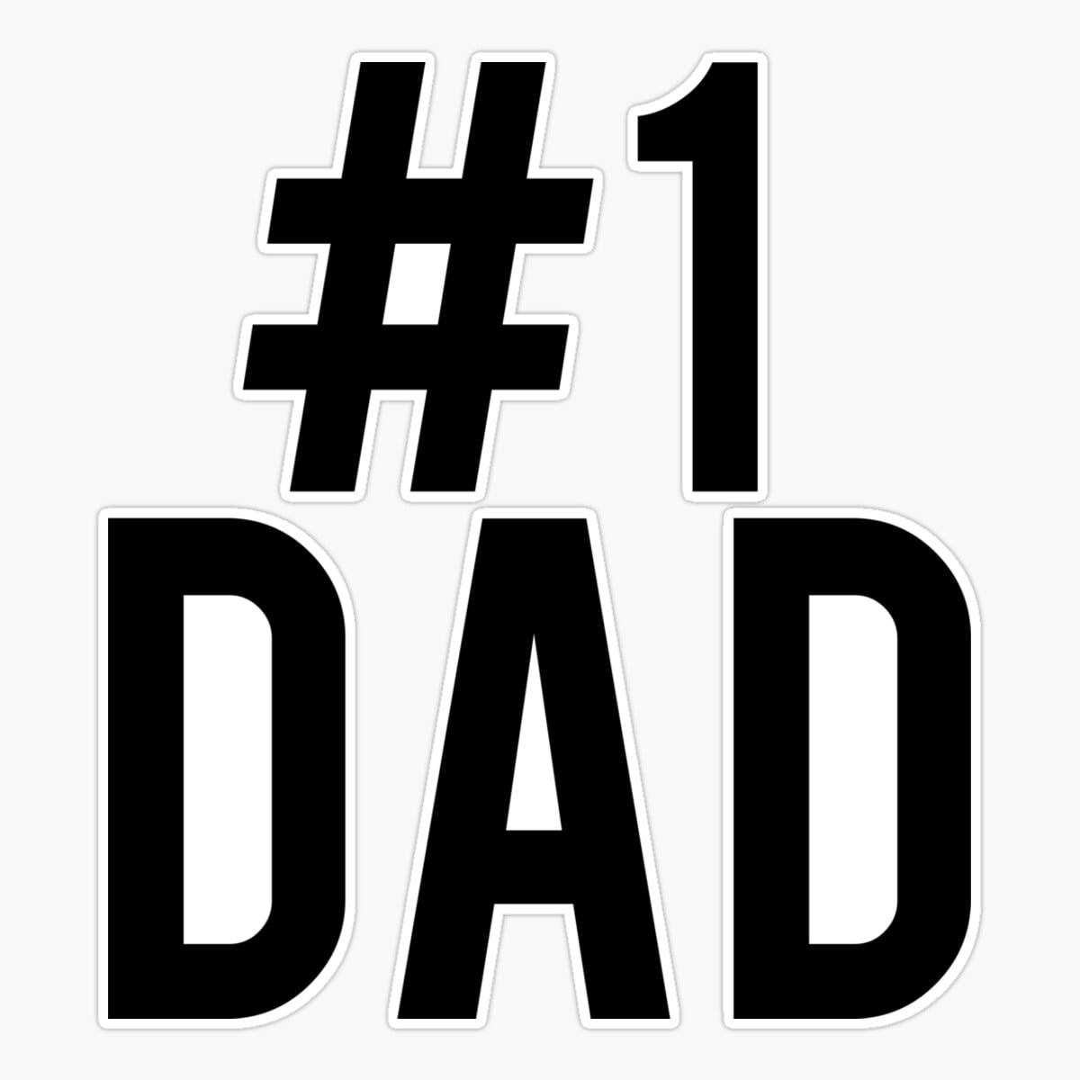 Maneki Father'S Day #1 Dad Design Er, Phone Decal Water Bottle Stickers ...