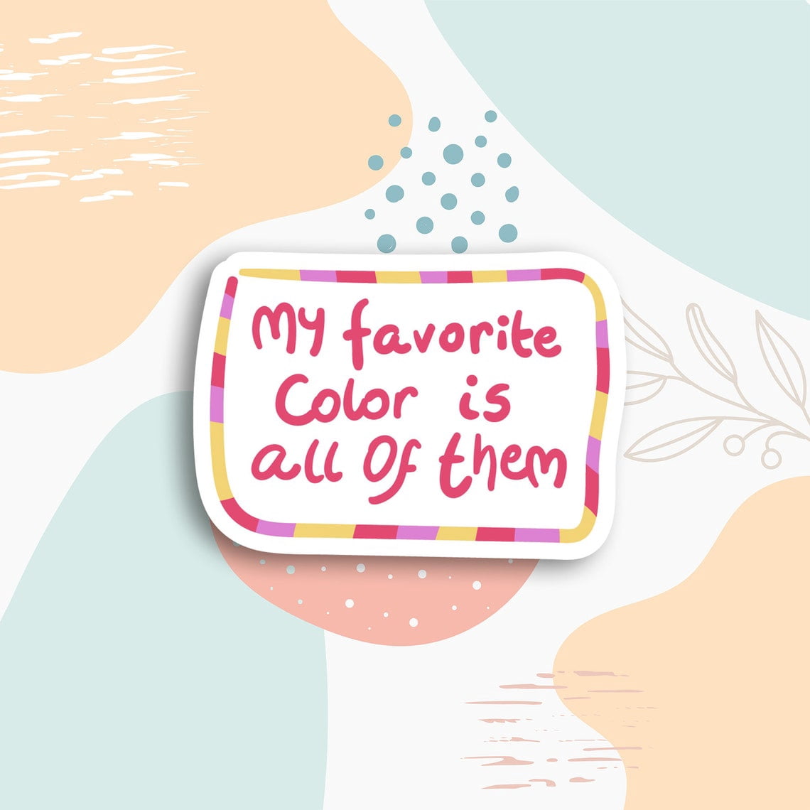 Maneki My Favorite Color Er, Art Painting Laptop Decals, Painting Ers ...