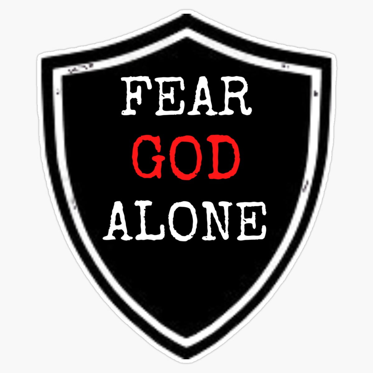 Maneki Fear God Alone Er, Phone Decal Water Bottle Stickers Car Decals ...