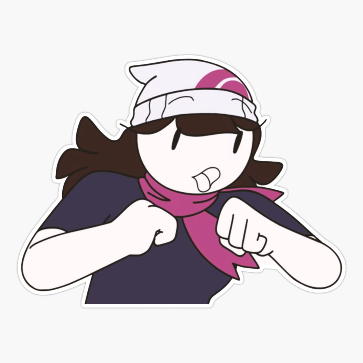 Maneki Fight Me,Jaiden Animation Character Er, Phone Decal Water Bottle ...