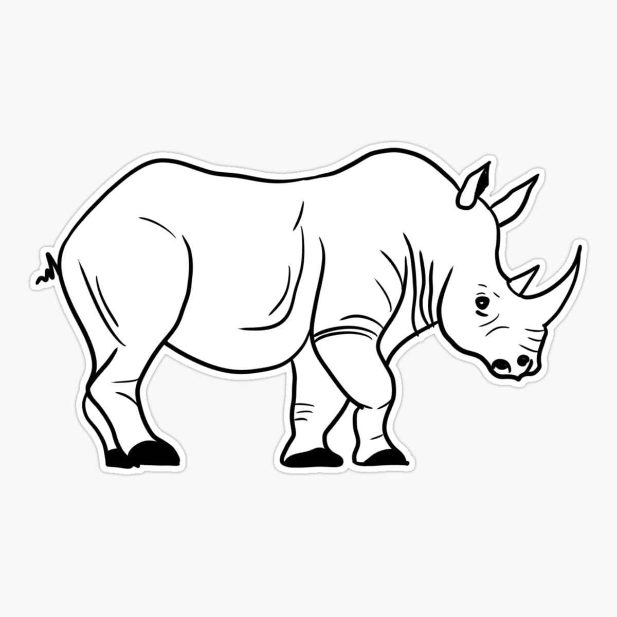 Maneki Figure Rhinoceros - Welshdesigns Er, Phone Decal Water Bottle ...