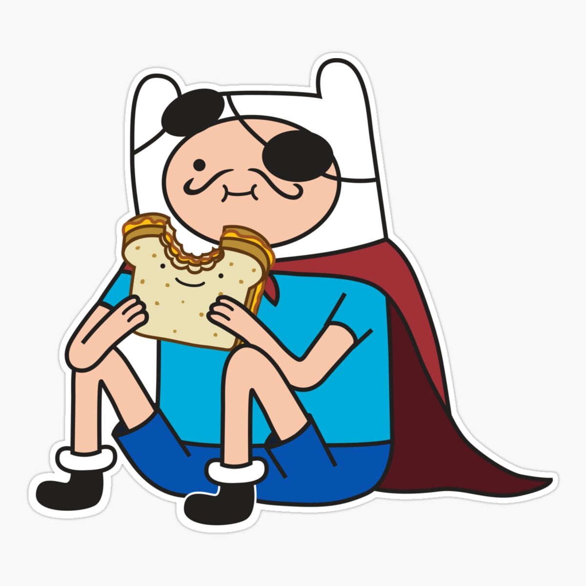 Maneki Finn Sandwich Er, Phone Decal Water Bottle Stickers Car Decals ...