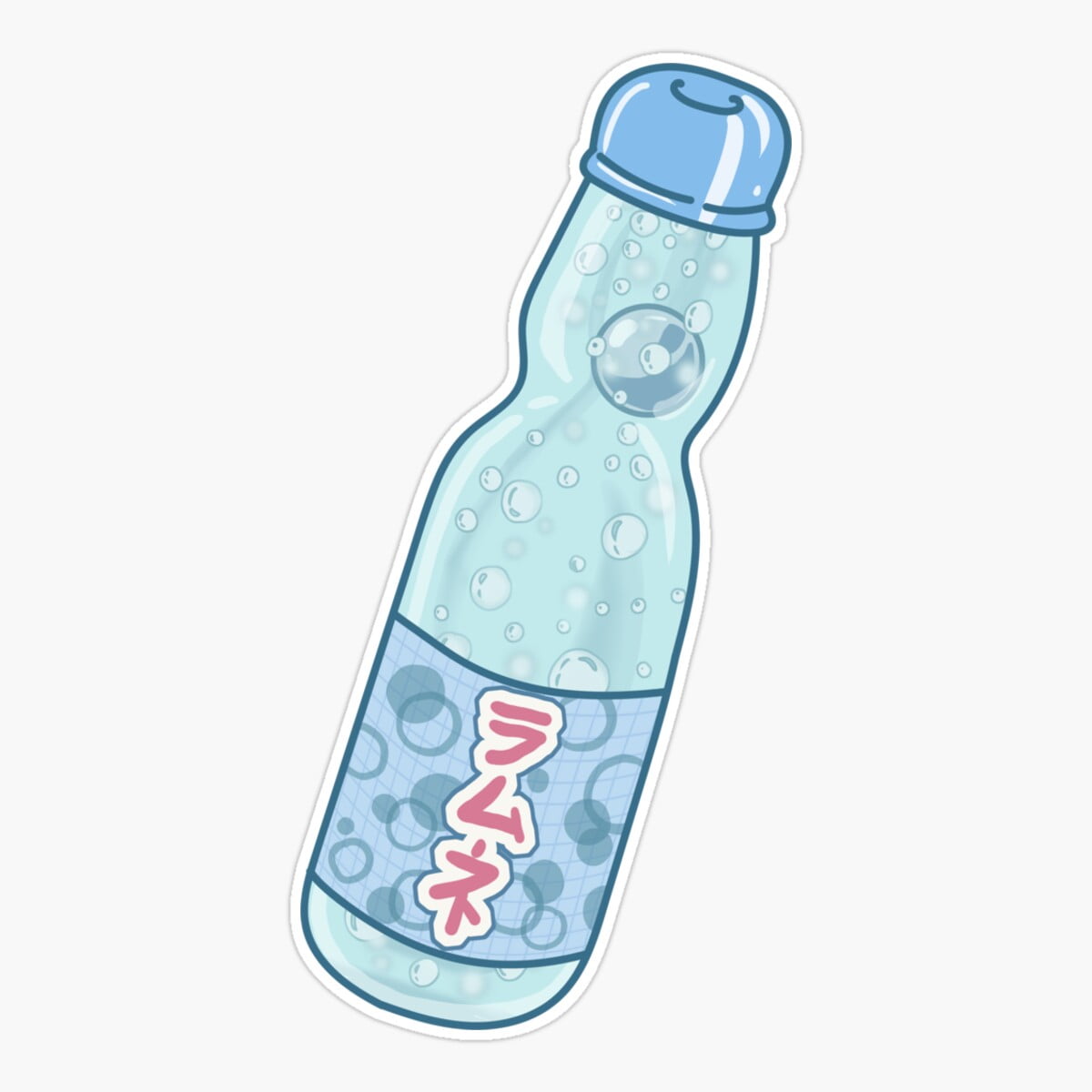 Maneki Fizzy Ramune Soda Bottle Er, Phone Decal Water Bottle Stickers ...