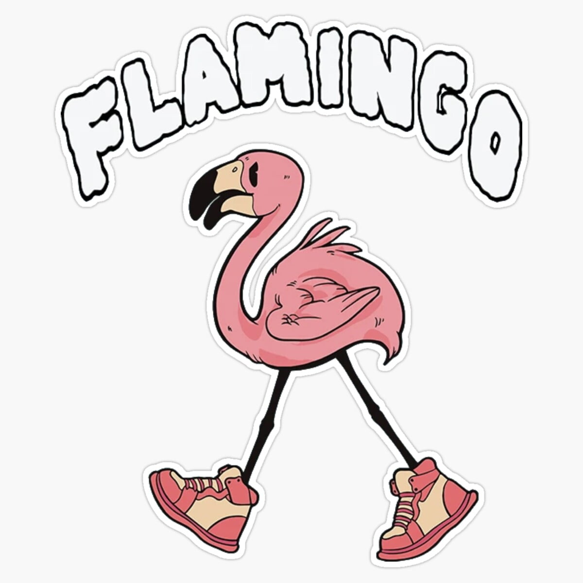 Maneki Flamingo Boot Boy Flim Flam Er, Phone Decal Water Bottle ...