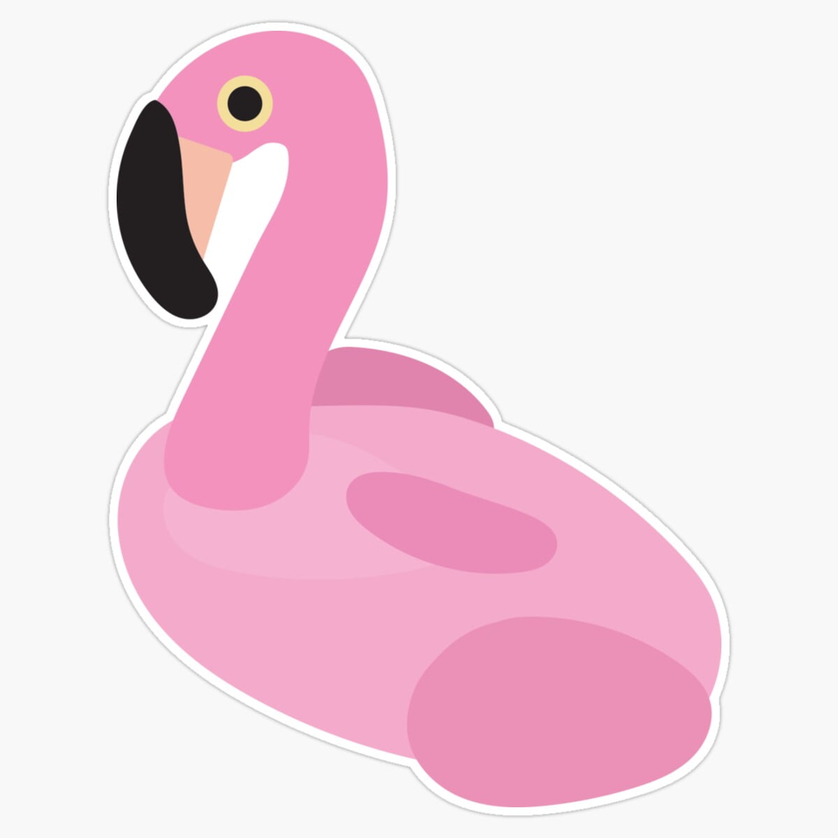 Maneki Flamingo Float Er, Phone Decal Water Bottle Stickers Car Decals ...