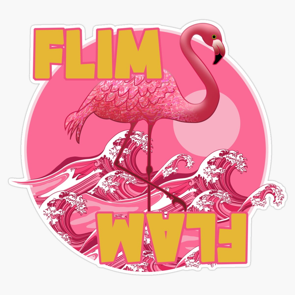 Maneki Flim Flam Waves Er, Phone Decal Water Bottle Stickers Car Decals ...