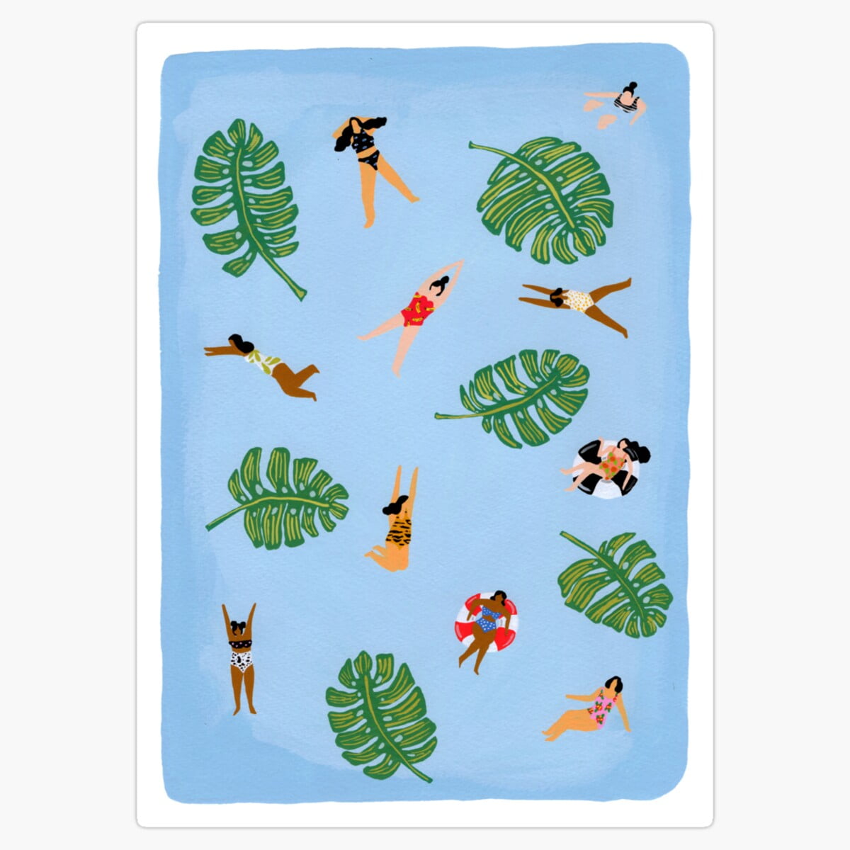 Maneki Floating In The Sea Er, Phone Decal Water Bottle Stickers Car ...