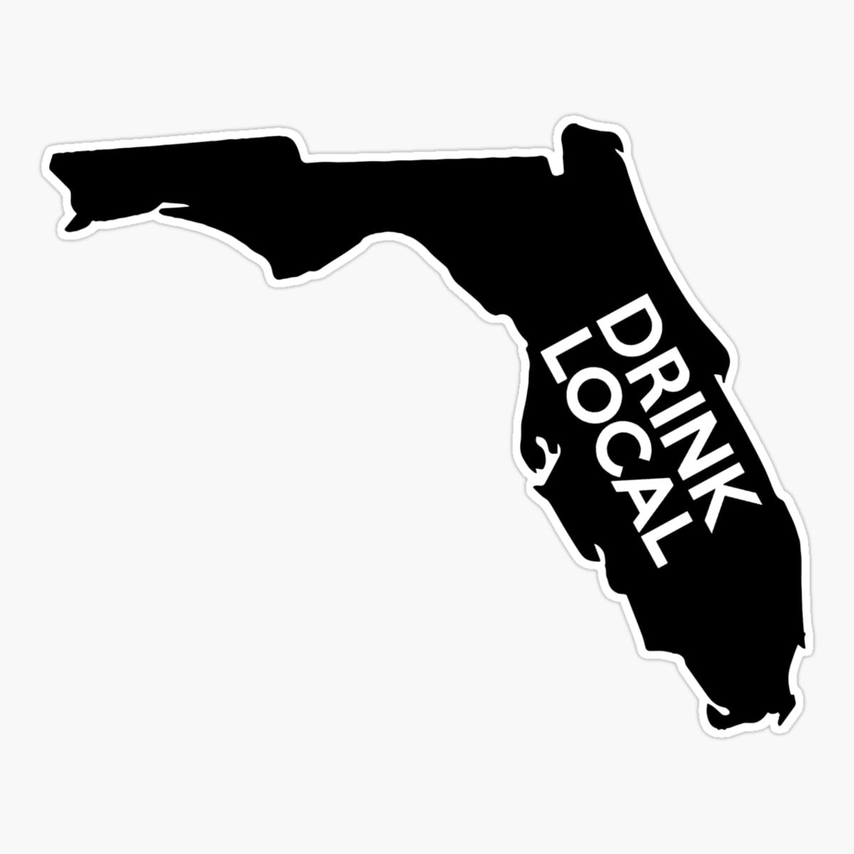 Maneki Florida Drink Local Fl Er, Phone Decal Water Bottle Stickers Car ...