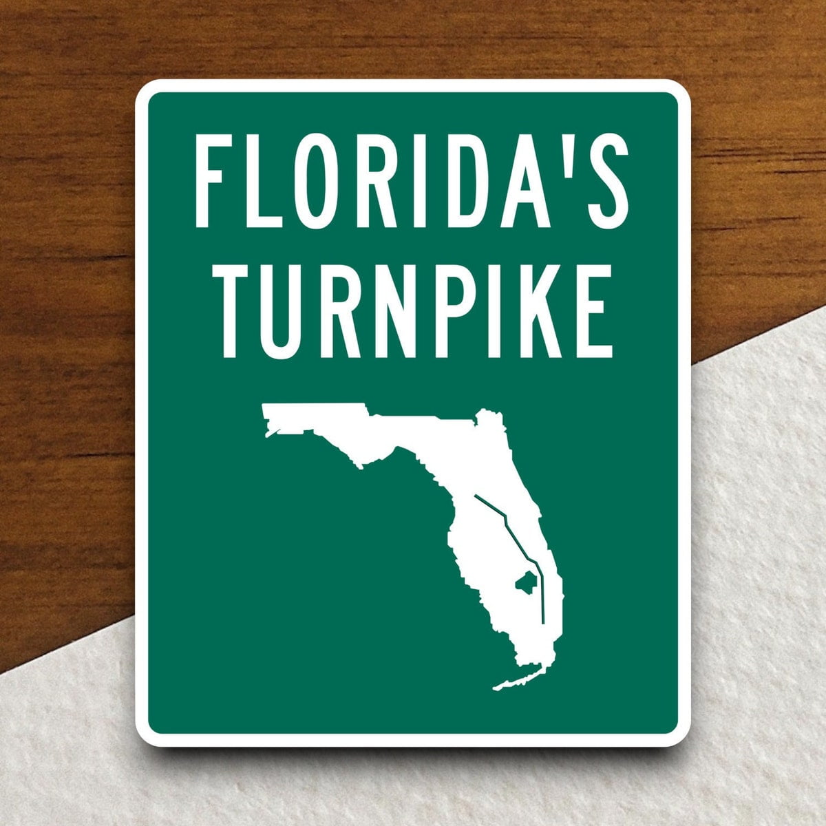 Maneki Florida'S Turnpike Shield Road Sign Stickers Traffic Sticker ...