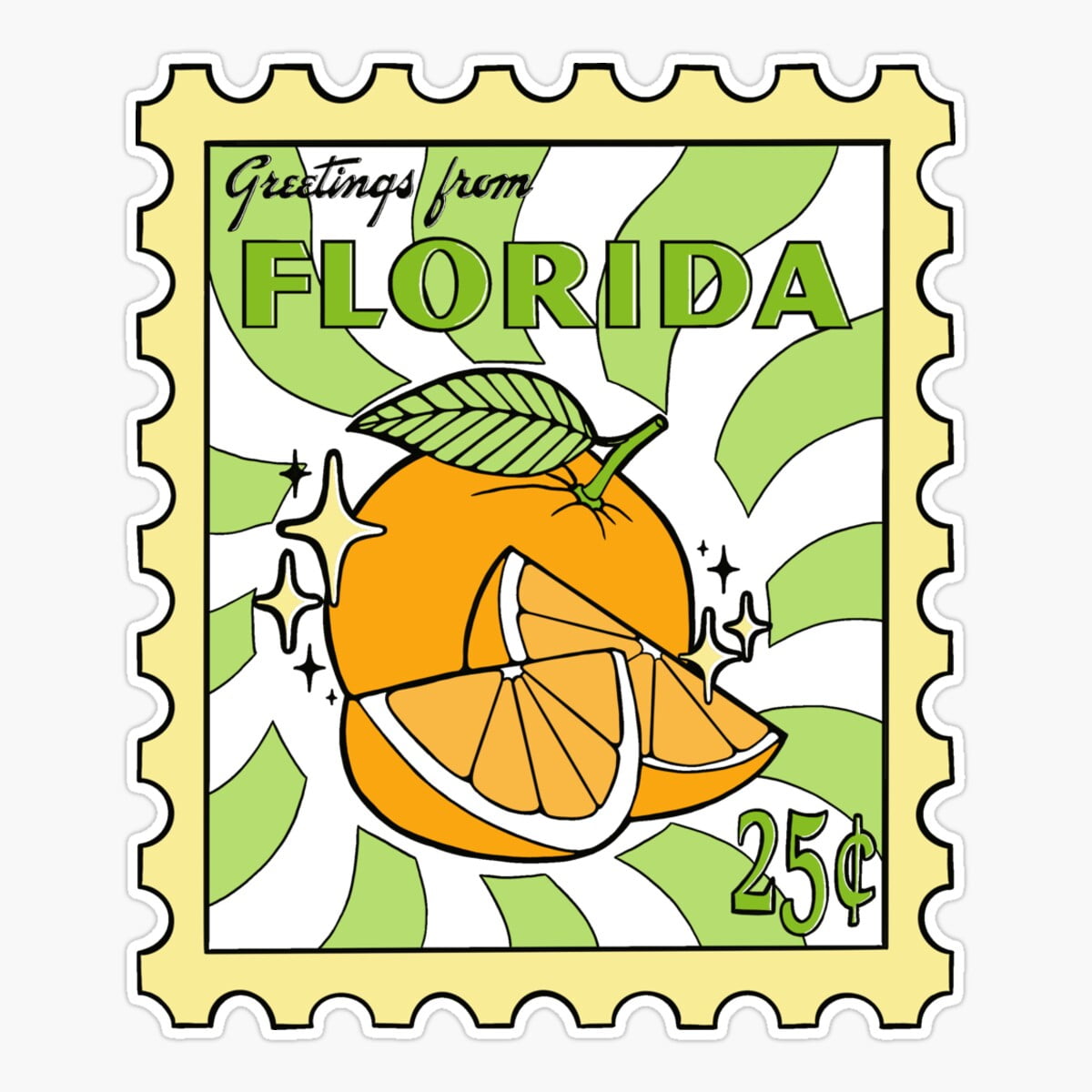 Maneki Florida Stamp Er, Phone Decal Water Bottle Stickers Car Decals ...