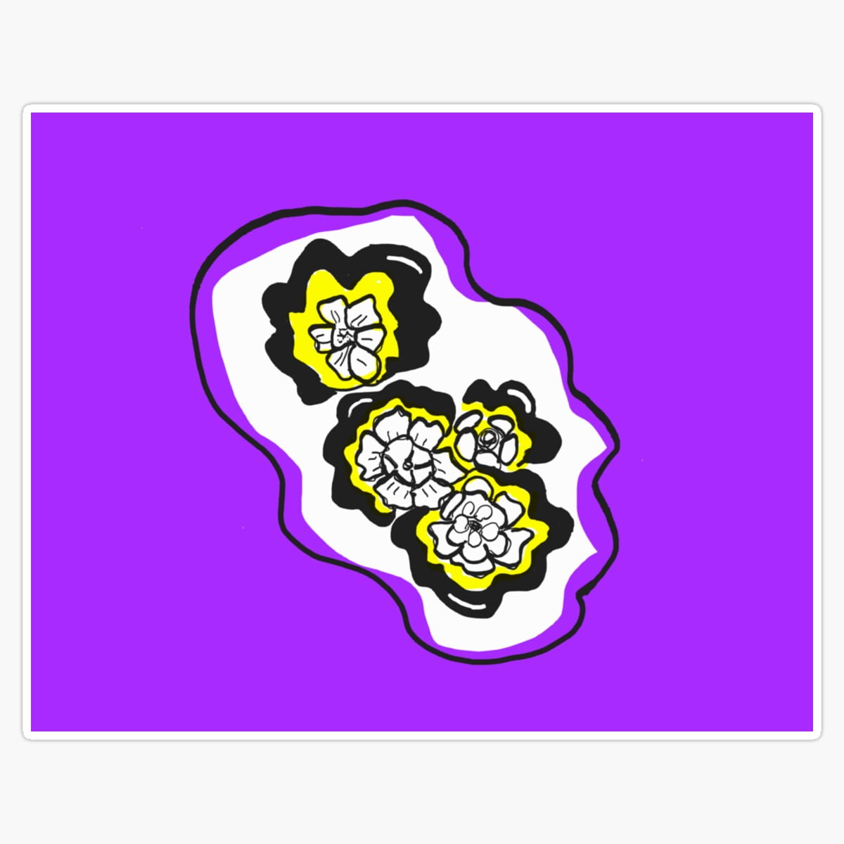 Maneki Flower Bacteria Er, Phone Decal Water Bottle Stickers Car Decals, Funny Birthday Gift ...