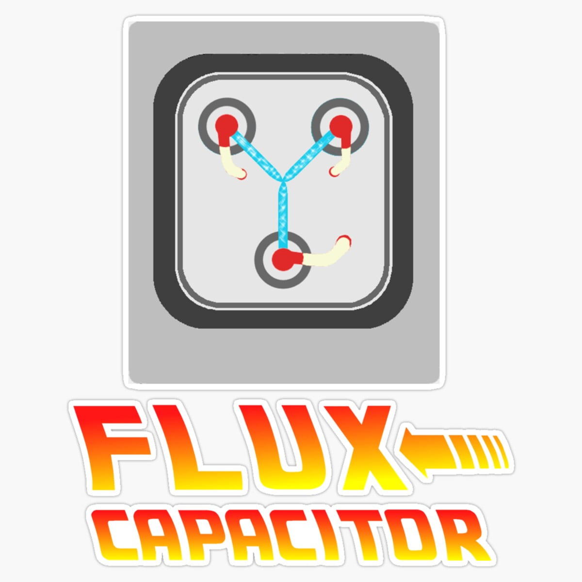 Maneki Flux Capacitor Er, Phone Decal Water Bottle Stickers Car Decals ...