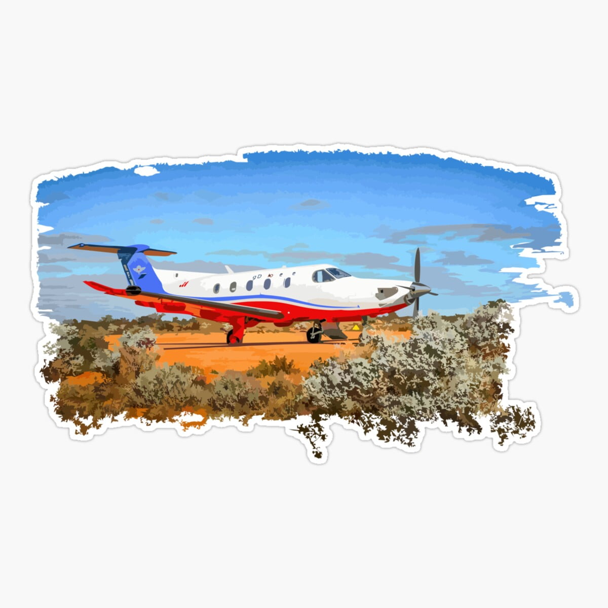 Maneki Flying Doctor Clinic Er, Phone Decal Water Bottle Stickers Car ...