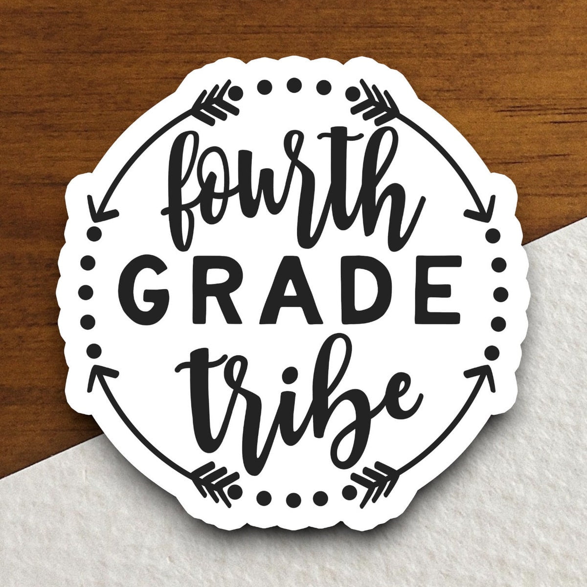 Maneki Fourth Grade Tribe Sticker, Teacher Sticker, Education Sticker ...