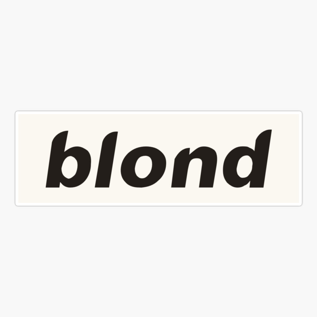 Maneki Frank Ocean Blond Album Logo Title Sticker Sticker, Phone Decal ...