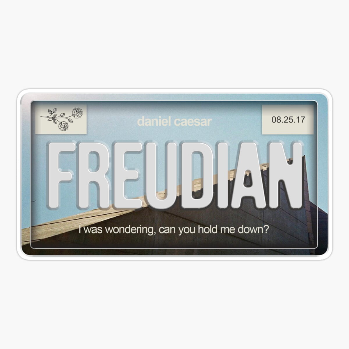 Maneki Freudian Daniel Caesar License Plate Er, Phone Decal Water ...