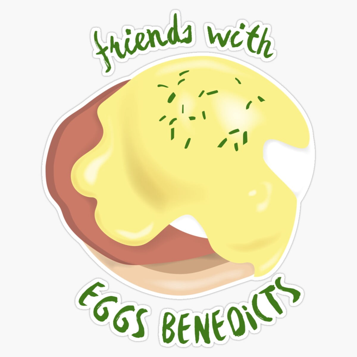 Maneki Friends With Eggs Benedicts Er, Phone Decal Water Bottle ...