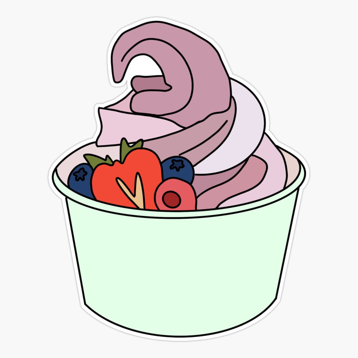 Maneki Frozen Yogurt Er, Phone Decal Water Bottle Stickers Car Decals ...