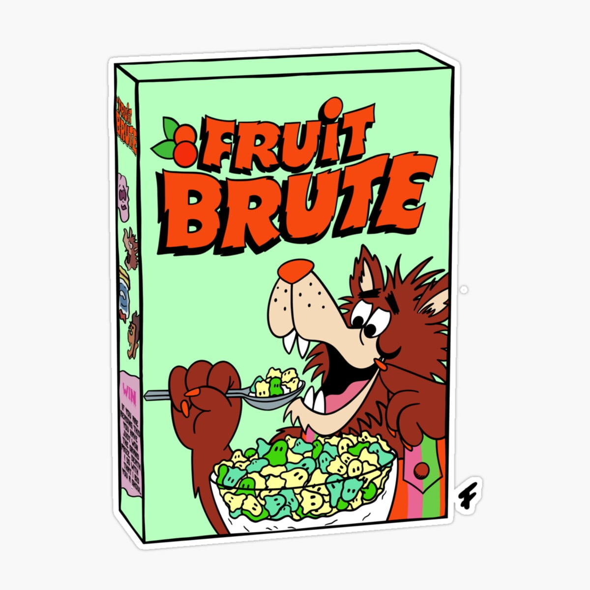 Maneki Fruit Brute Cereal Box Er, Phone Decal Water Bottle Stickers Car ...