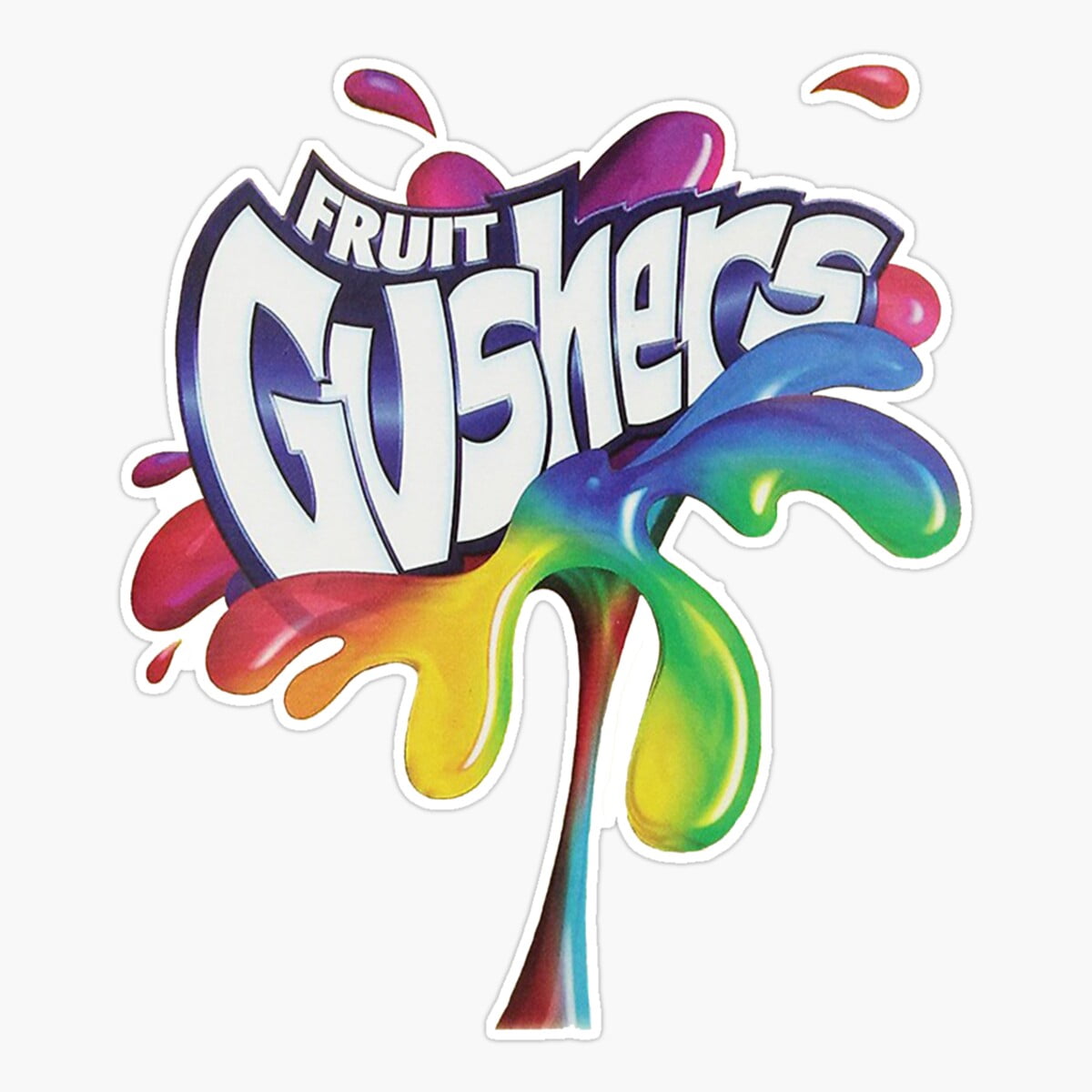 Maneki Fruit Gushers 90S Logo Er, Phone Decal Water Bottle Stickers Car ...