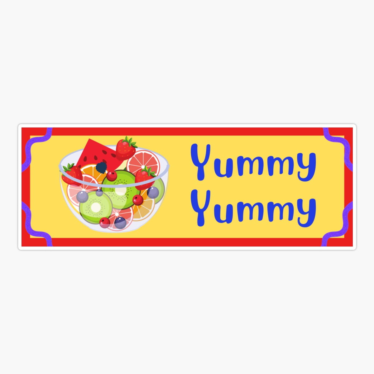 Maneki Fruit Salad Yummy Yummy Bumper Er The Wiggles Er, Phone Decal ...