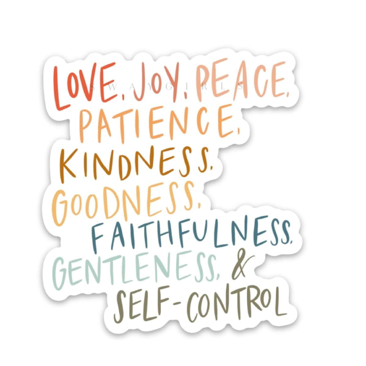 Maneki Fruit Of The Spirit Sticker Christian Stickers Stickers About ...